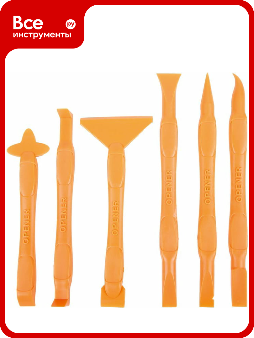 Набор инструментов для вскрытия корпусов мобильной техники REXANT 6 предметов RA-05 12-4785, пластиковая