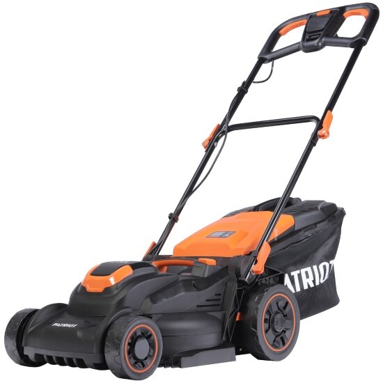 Patriot Газонокосилка электрическая PT1737E Lux, 1,7кВт, 37см, 40л + мульч.