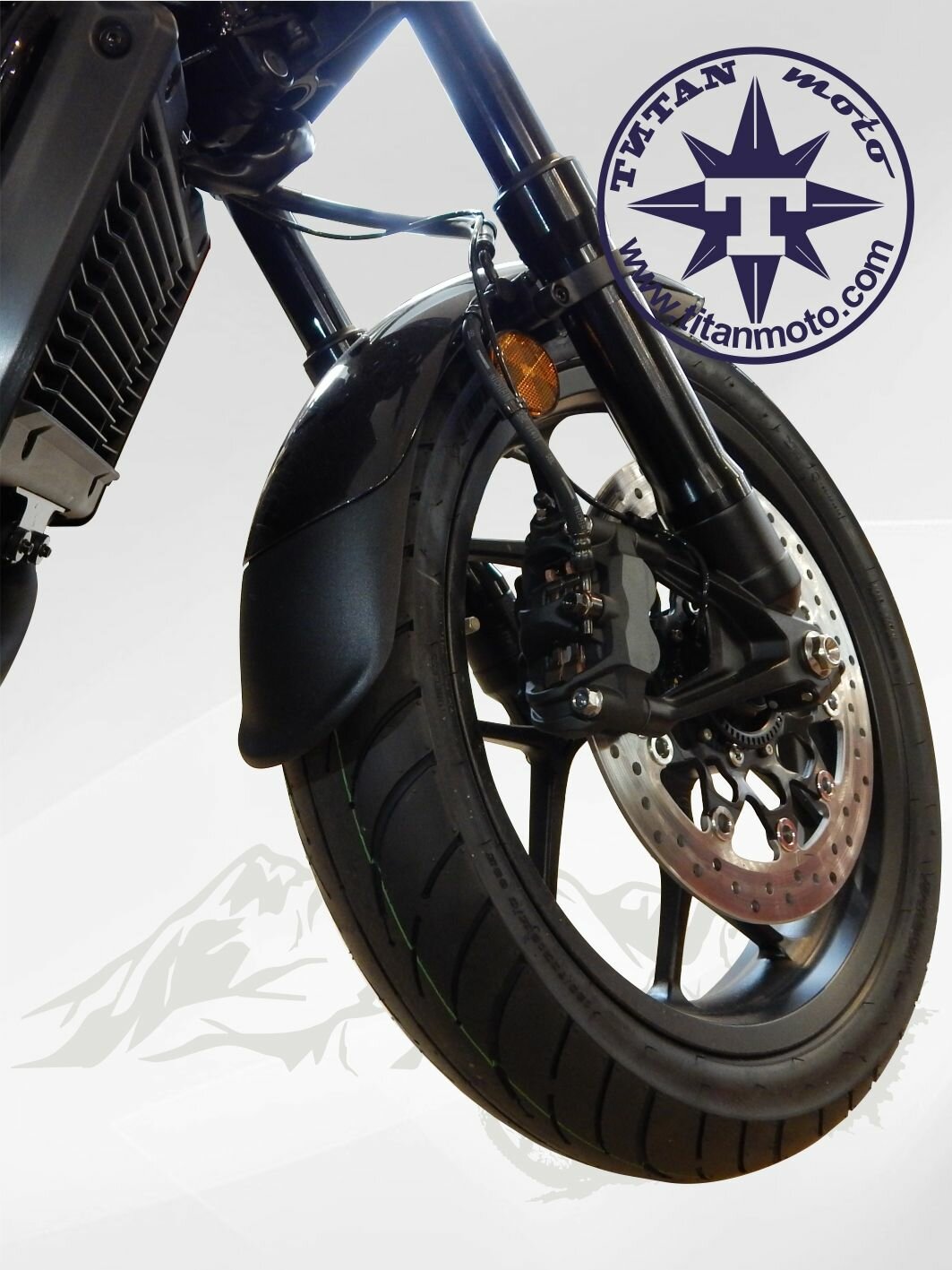 Удлинитель переднего крыла HONDA CM300 REBEL. Титаn moto