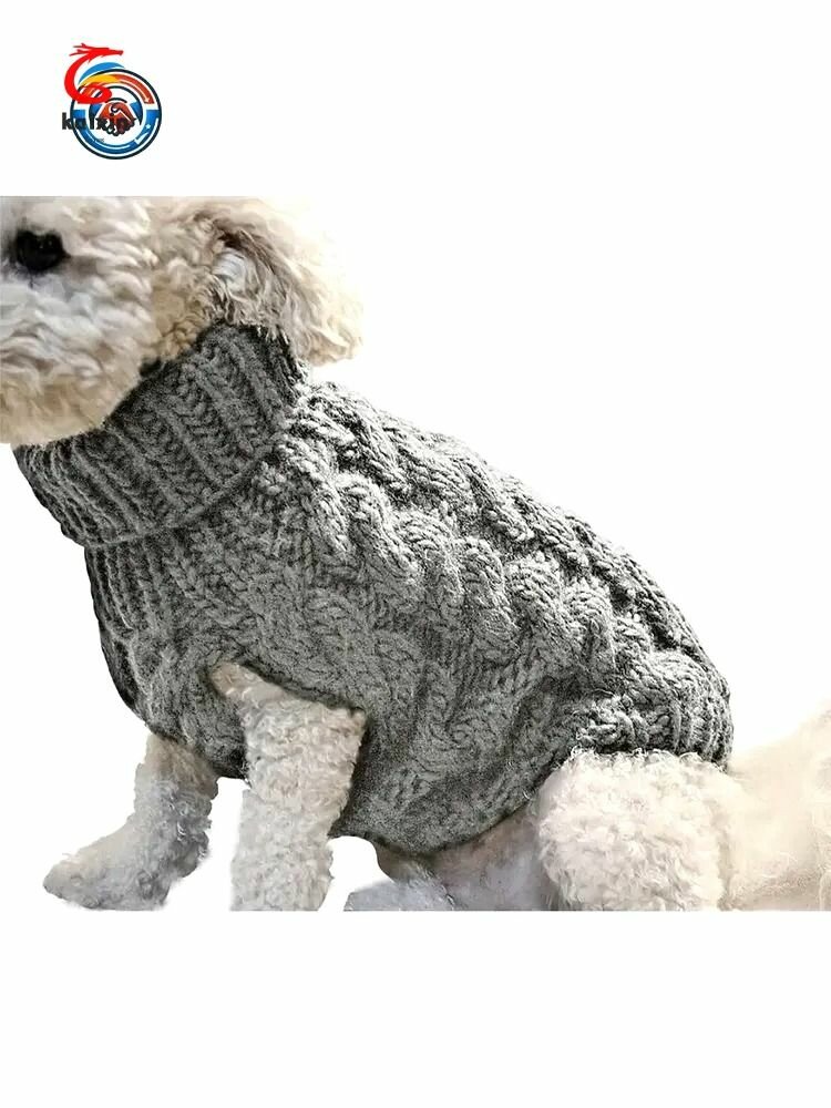 Тёплый свитер без рукавов для собак и кошек мелких пород, мягкая вязаная жилетка из хлопка и акрила, удобная одежда для чихуахуа йорка той-терьера, стильная зимняя кофточка для питомца