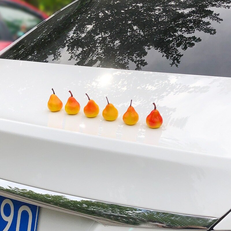 Милые фруктовые украшения/декоративные элементы для багажников автомобилей, креативные украшения для топливных баков, универсальные украшения.