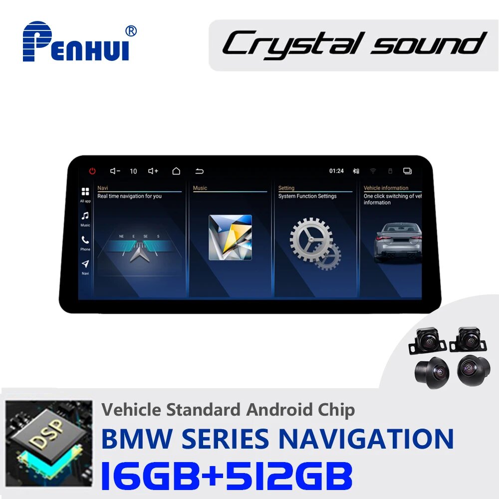 Redpower Crystal Sound Android автомобильный радиоплеер экран для BMW X5 E70 X6 E71 CIC 2011-2013 CarPlay аудио-видео обновление 16 512GB FULL