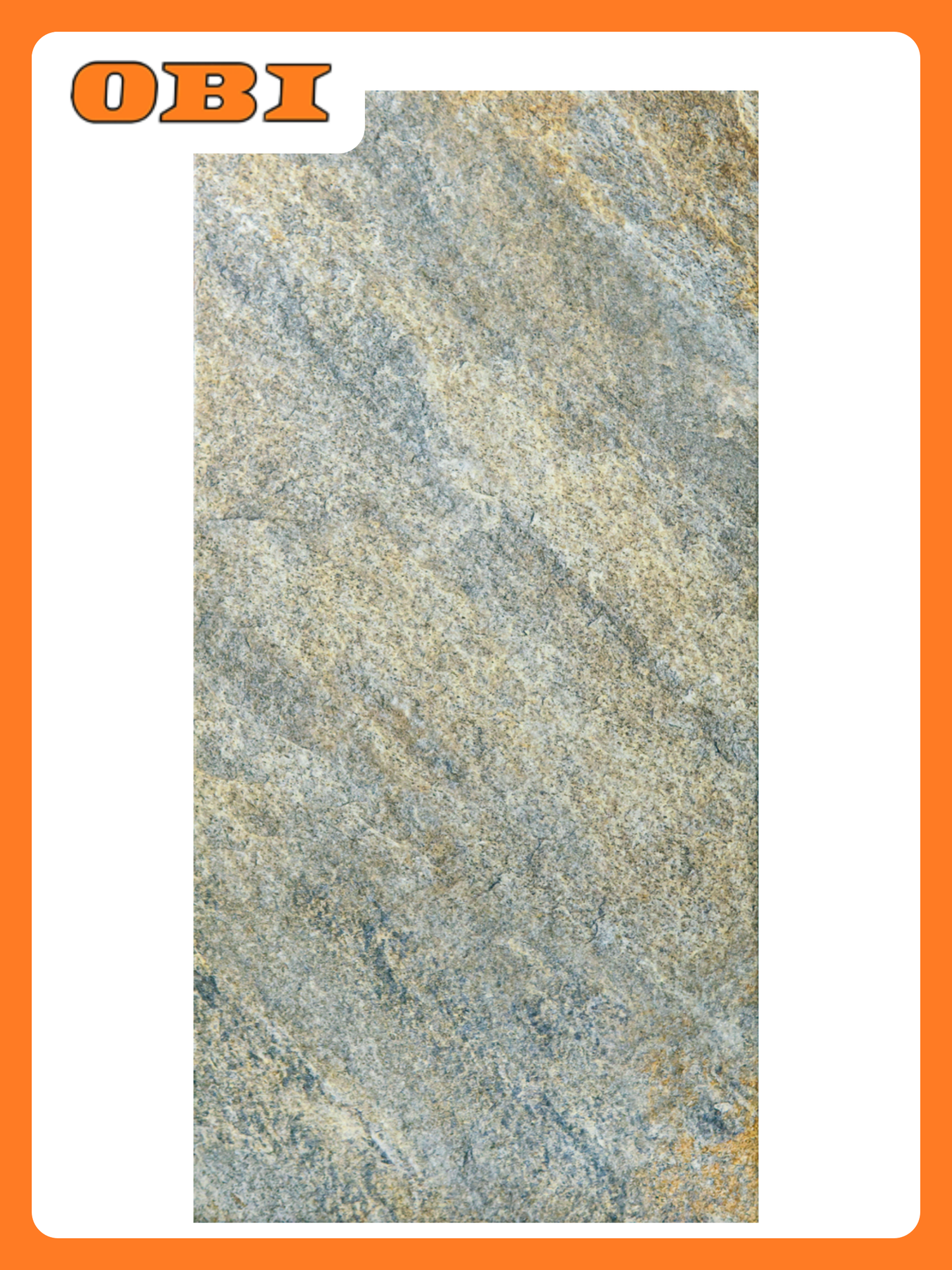 Керамогранит Керамин "Кварцит", противоскользящий, морозостойкий, 60x30 см, коричневый