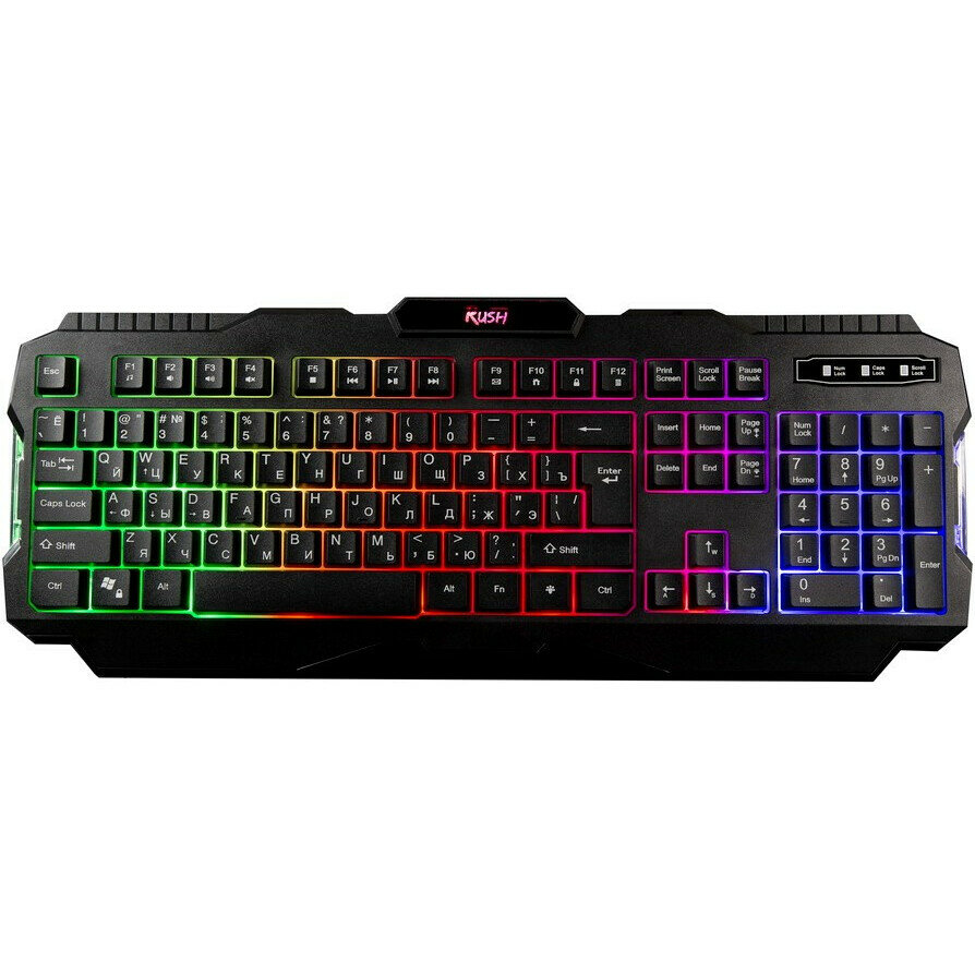 Клавиатура игровая (SBK-308G-K) RUSH Warrior 308 USB черный