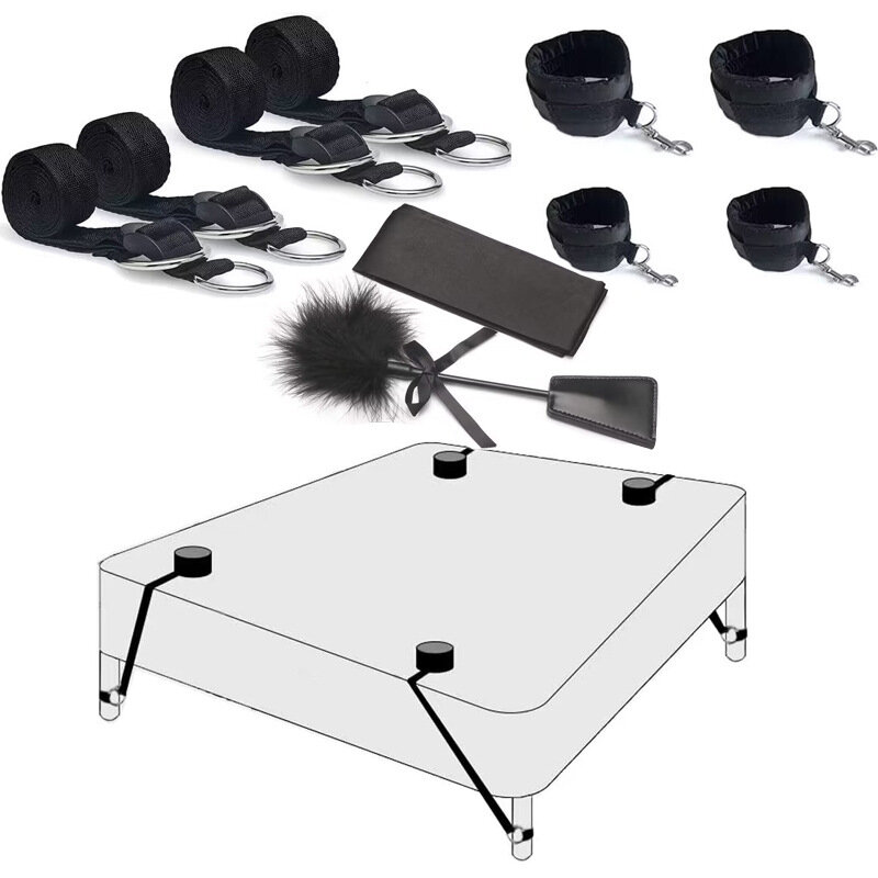 Сексуальные ремни SM для женщин на кровати, связывание и бондаж для пар, альтернативные секс-игрушки, наборы плюшевых ремней для взрослых,