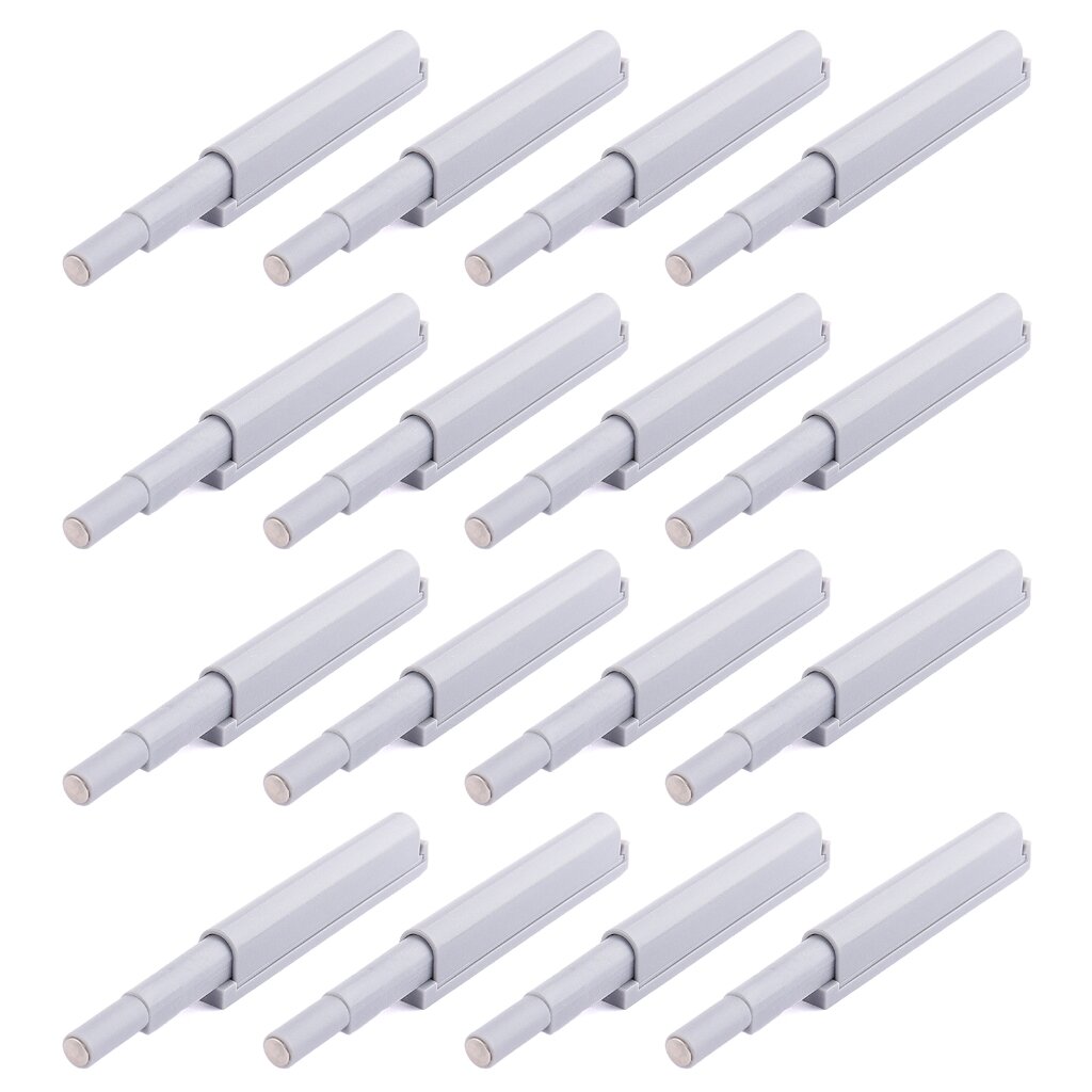 Упаковка из 16 Амортизаторов Дверцы шкафа с Мягким Закрыванием Нейлоновая Бесшумная Заслонка Выдвижного ящика с Винтами Дооснащение Мягким Закрыванием для Кухни Спальни