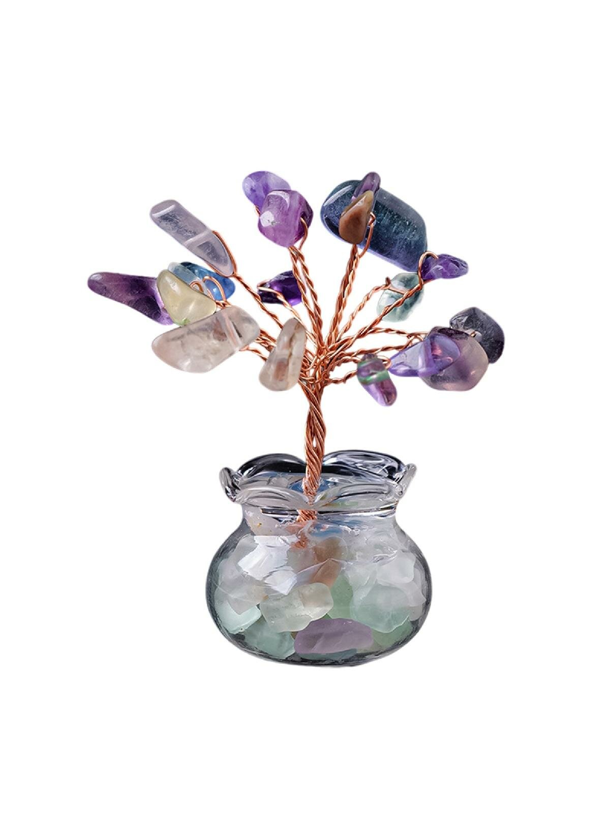 Изысканное украшение из хрустального денежного дерева для привлечения удачи Статуэтка