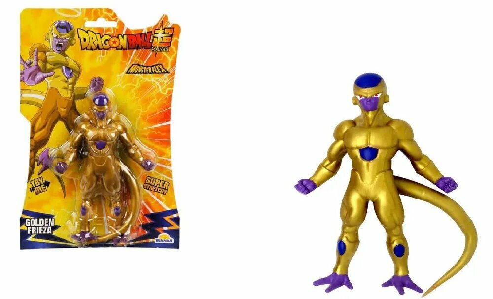 Monster Flex Dragon Ball Stretch Гибкая фигурка Golden Frieza, 15 см
