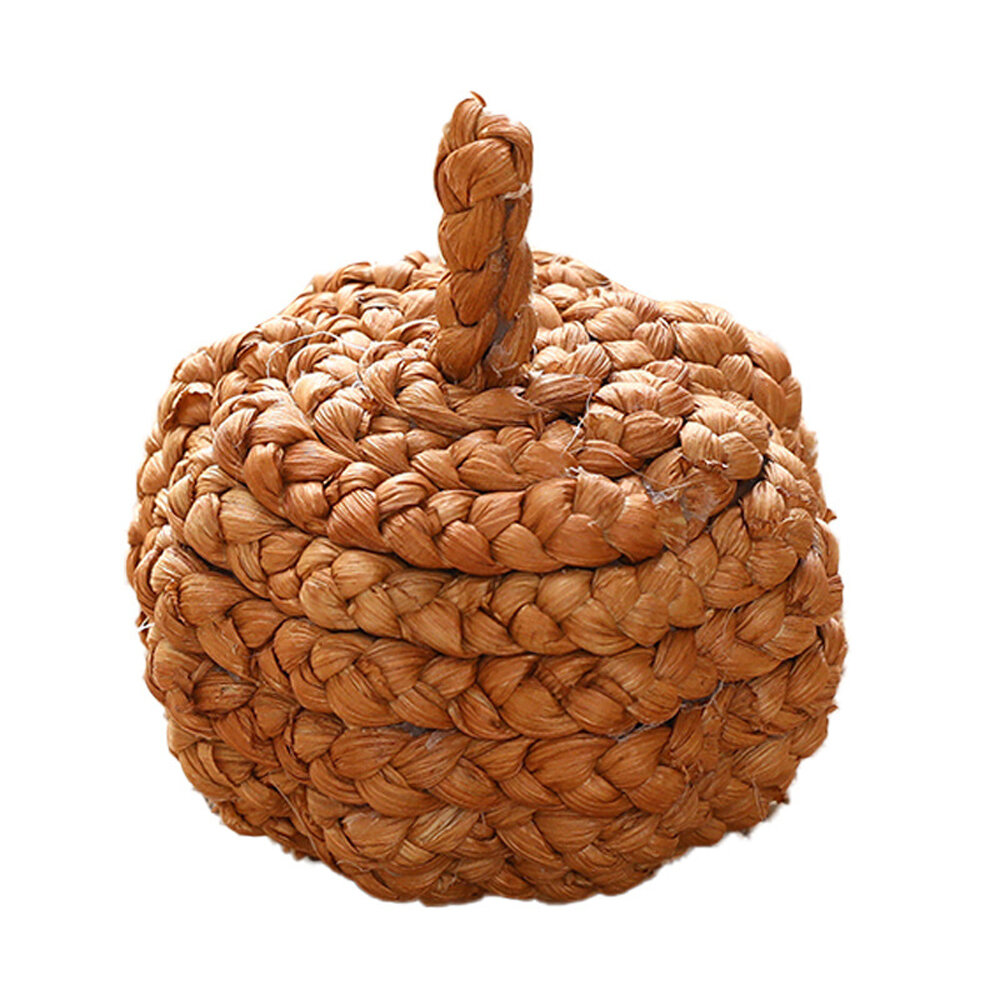 Украшение для обедающего стола Искусственный тыквенный декор Центрpiece для стола Урожайные соломенные тыквы Украшения для помещений и улицы, Цвет: Бежевый, Кофейный, Коричневый (по выбору), Материал: Сено, Размер изделия: 100*60*60мм, Вес изделия: 60г,