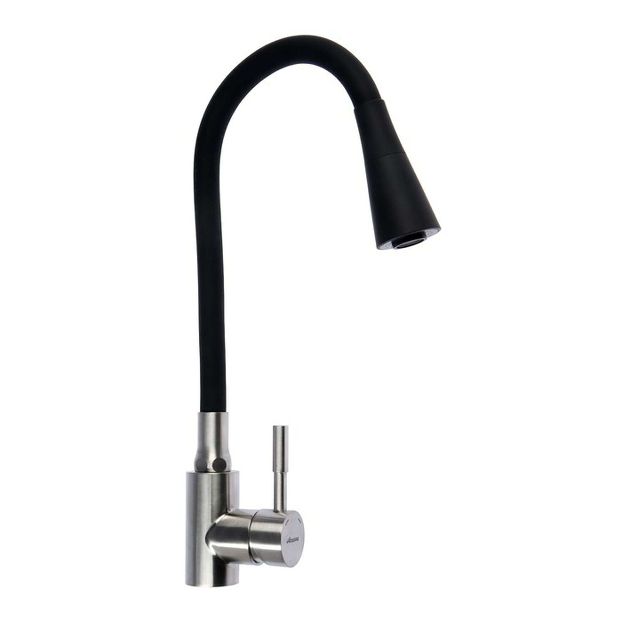 Смеситель для кухни Accoona A9890F-3, однорычажный, гибкий излив, 2 режима, черный 9410053