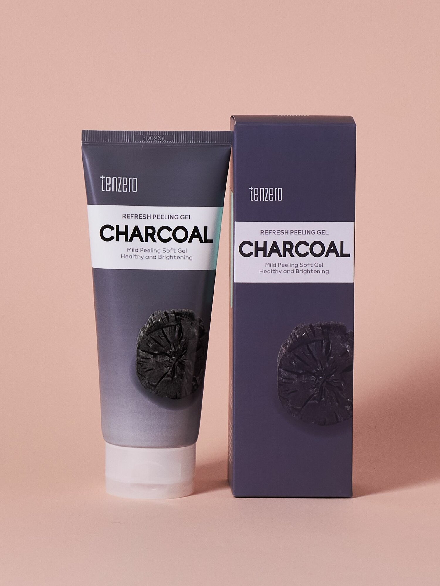TENZERO Гель-скатка для лица с древесным углем 180 мл Refresh Peeling Gel Charcoal