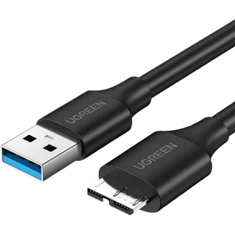 Кабель UGREEN US130 (10843) USB 3.0 A Male to Micro USB/B 3.0 Male 2м черн