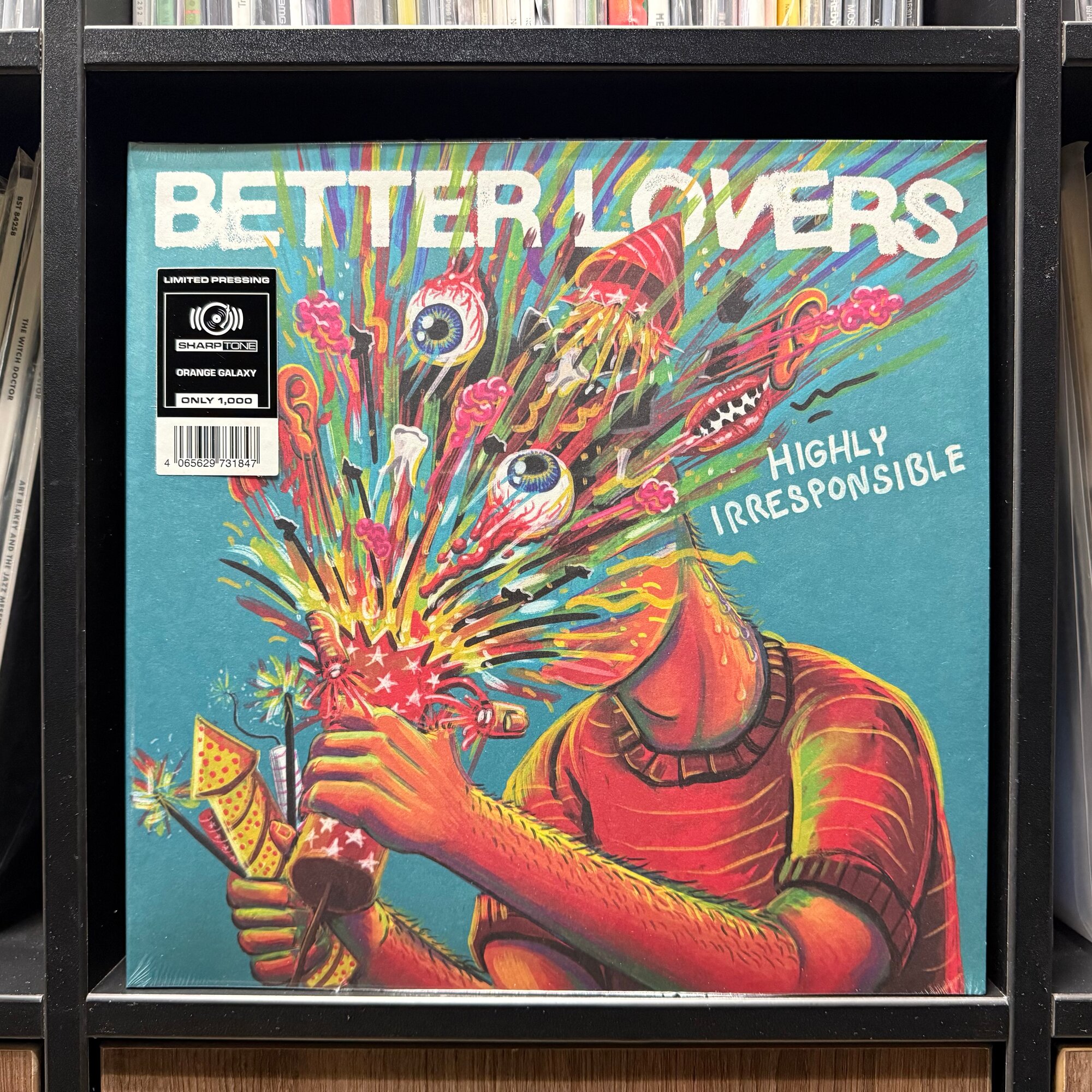 Виниловая пластинка BETTER LOVERS - Highly Irresponsible (still sealed, limited gatefold orange galaxy vinyl LP) LP Винил