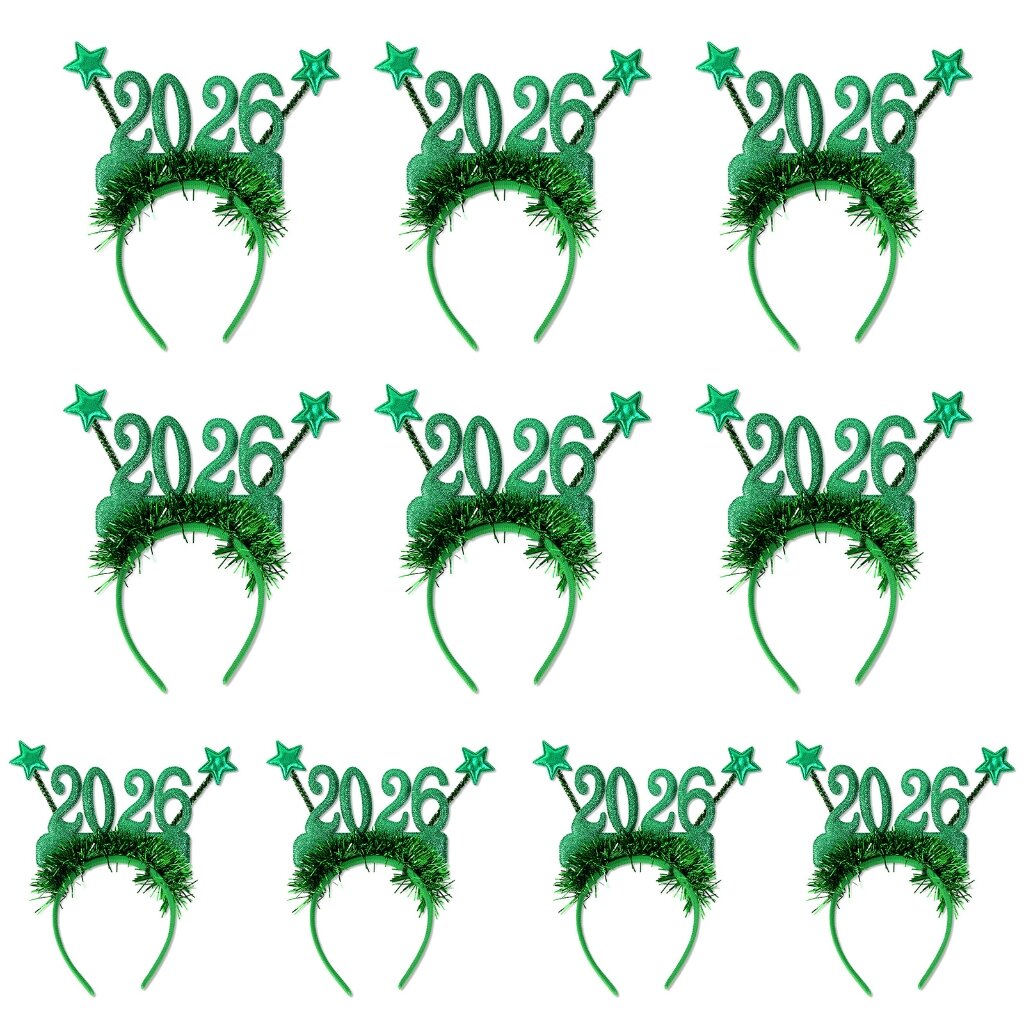 Новогодние Короны, Лента Для Волос, Блестящая Сцена 2026, Головные Уборы, Короны, Реквизит Для Рождественской Вечеринки, Короны, Подарочные Повязки