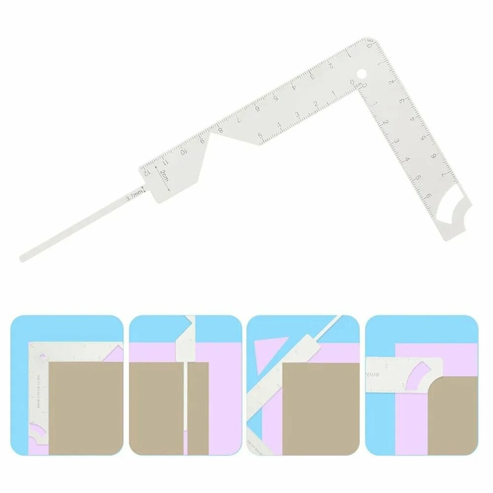 5-в-1 руководство по созданию обложек для книг, набор для переплета книг, наборы инструментов для самостоятельного изготовления переплетных