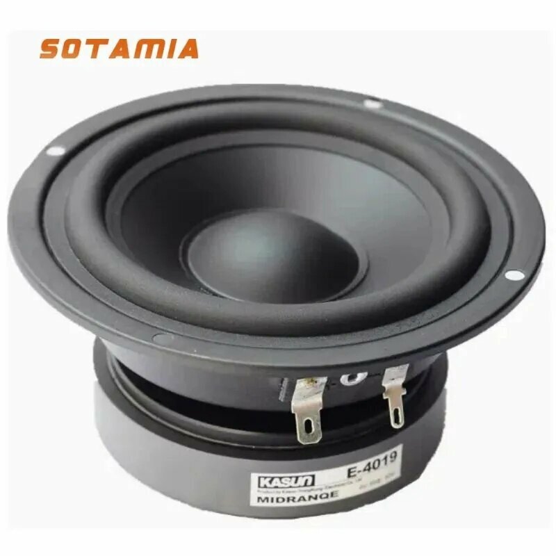 SOTAMIA 1Pcs 4-дюймовый среднечастотный мощный динамик мощностью 8 Ом 80 Вт, DIY Bluetooth Динамик Smart Audio HiFi Музыкальный домашний кинотеатр