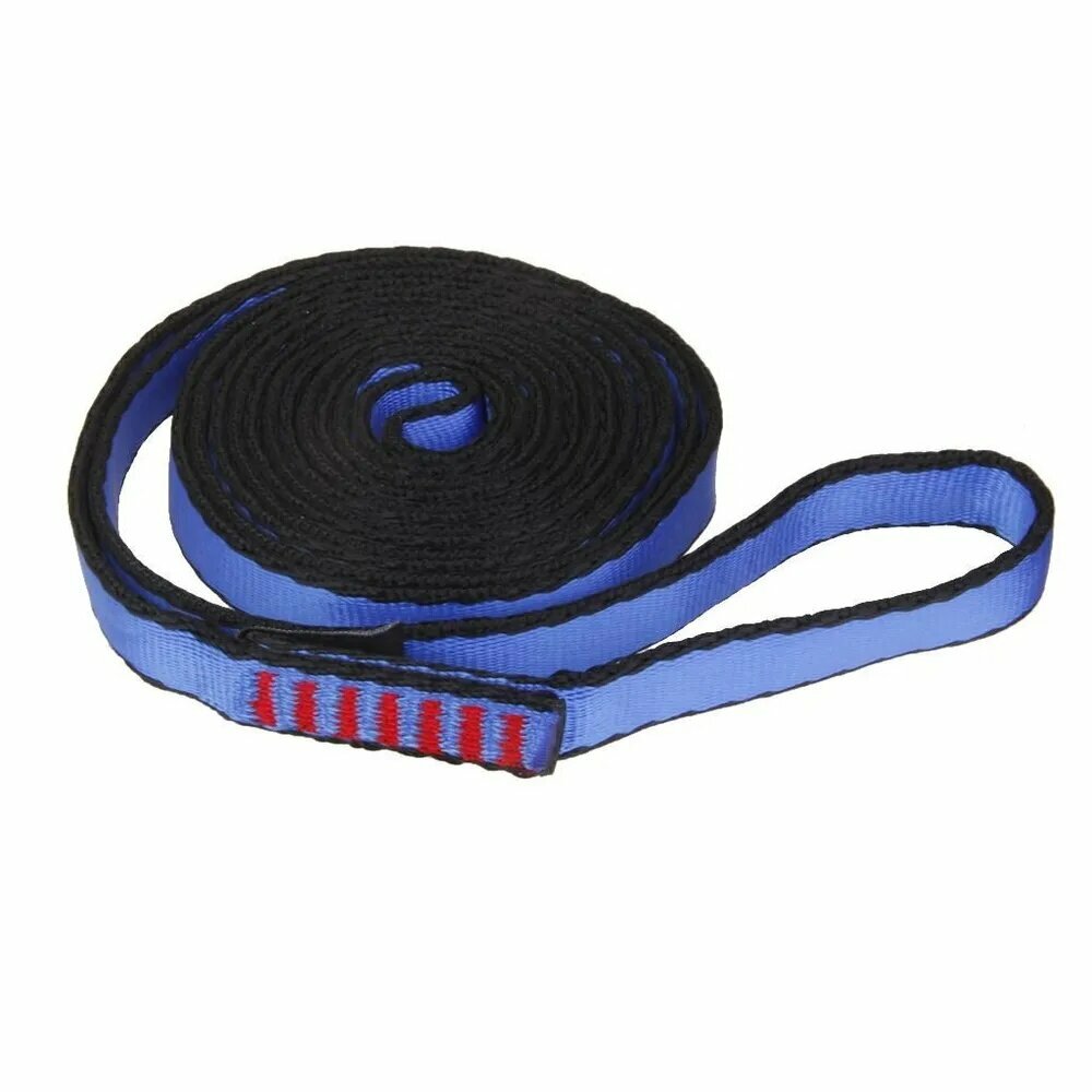 Страховочная петля для скалолазания, 120 см, полиэстер, синяя, для альпинизма, прочность 23 кН