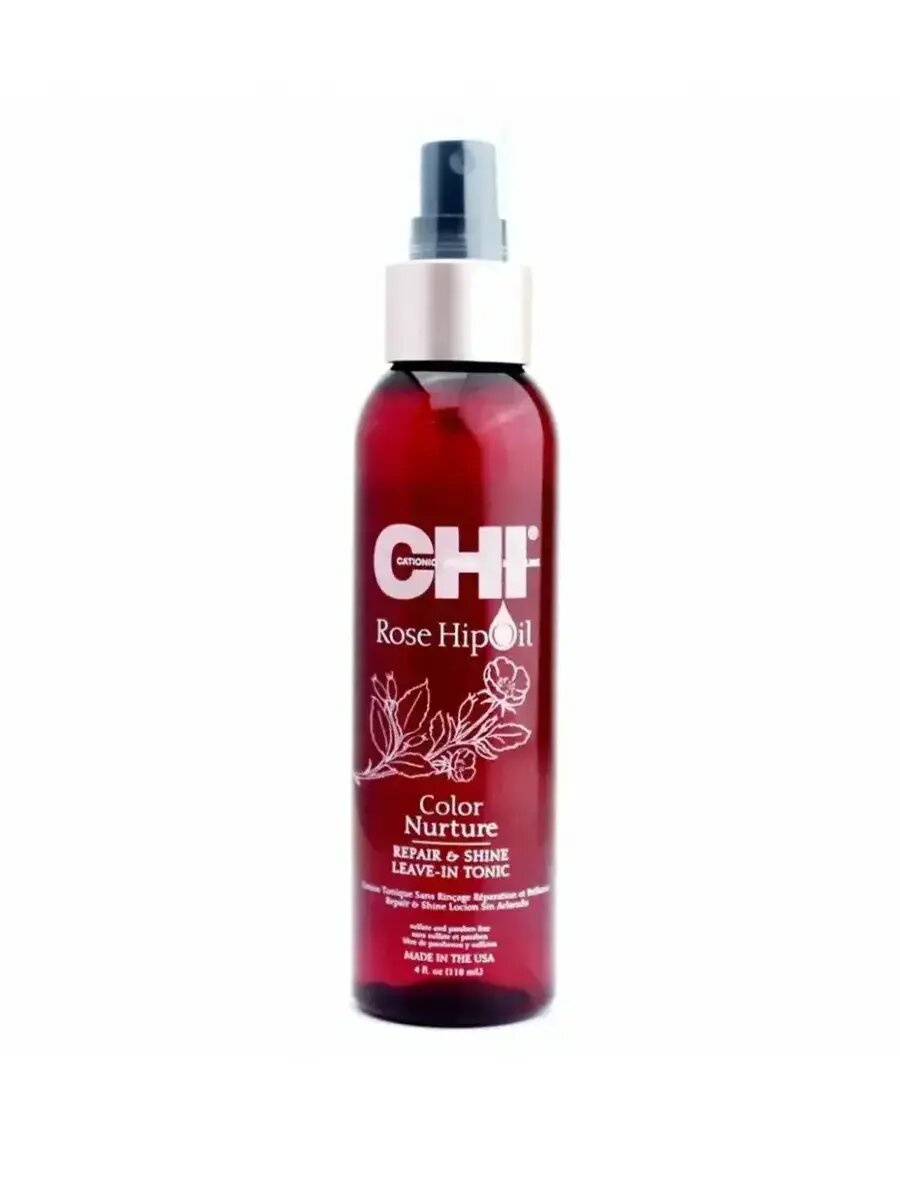 Тоник CHI Rose Hip Oil, для окрашенных волос, с маслом шиповника, 118 мл