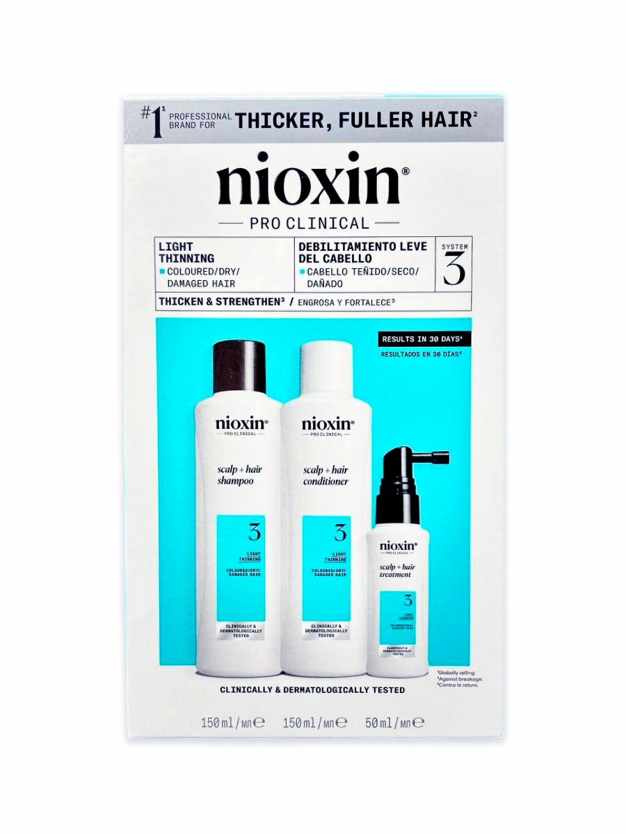 Nioxin System Набор (Система 3) 3 Kit 150 мл+150 мл+50 мл