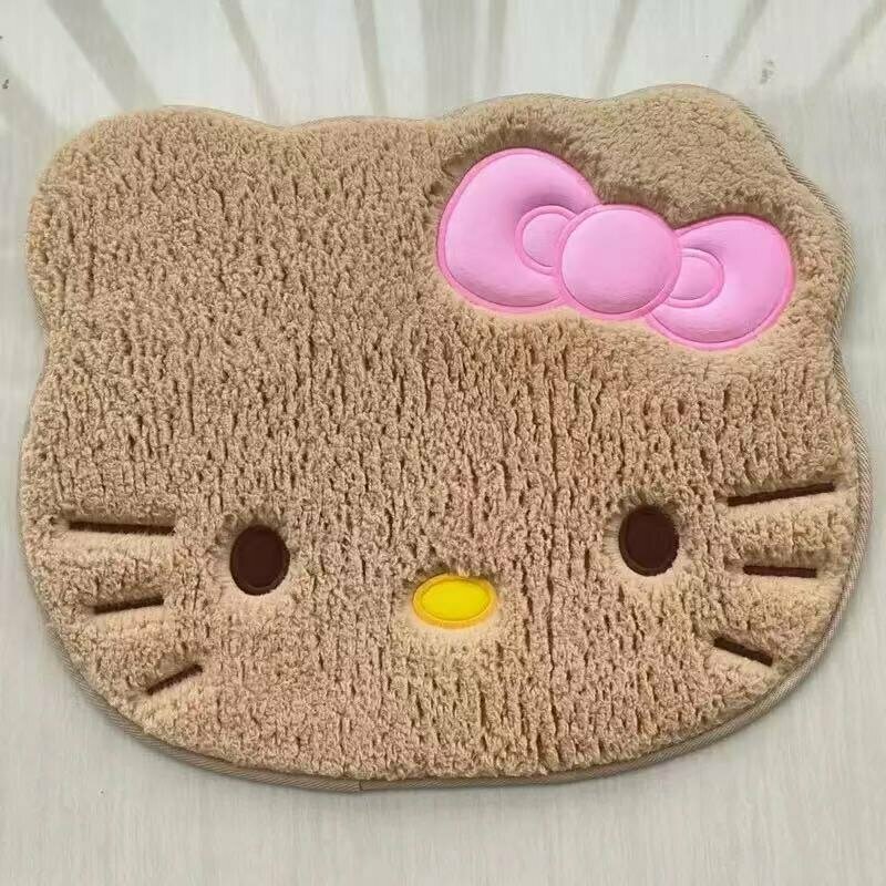 Замшевый ковер Miniso "Sanrio Hello Kitty", милый ковер, подходит для спален, ванных комнат и туалетов