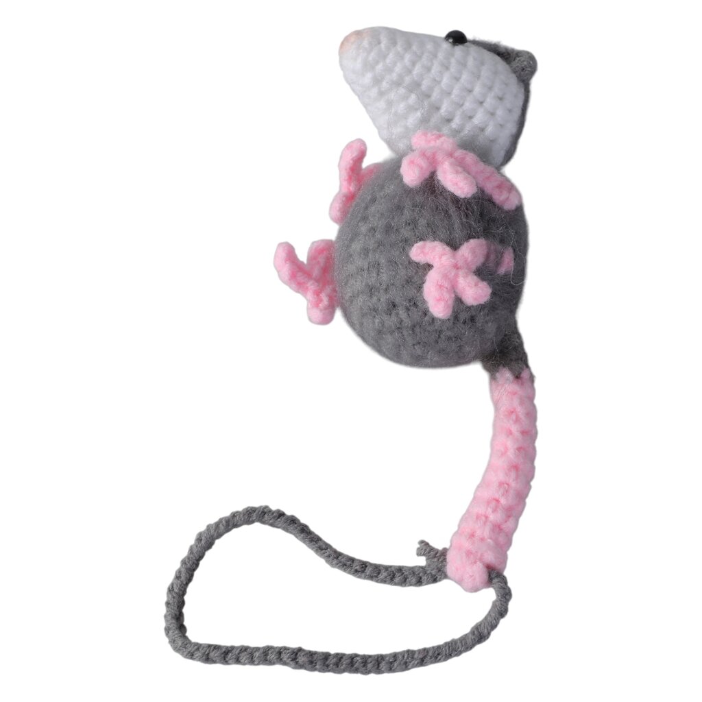 Вязаный Крючком Опоссум Кулон Заднего Вида Автомобиля Вязаный Подвесной Орнамент Автомобильный Интерьер Очаровательные Украшения для Женщин Мужчин