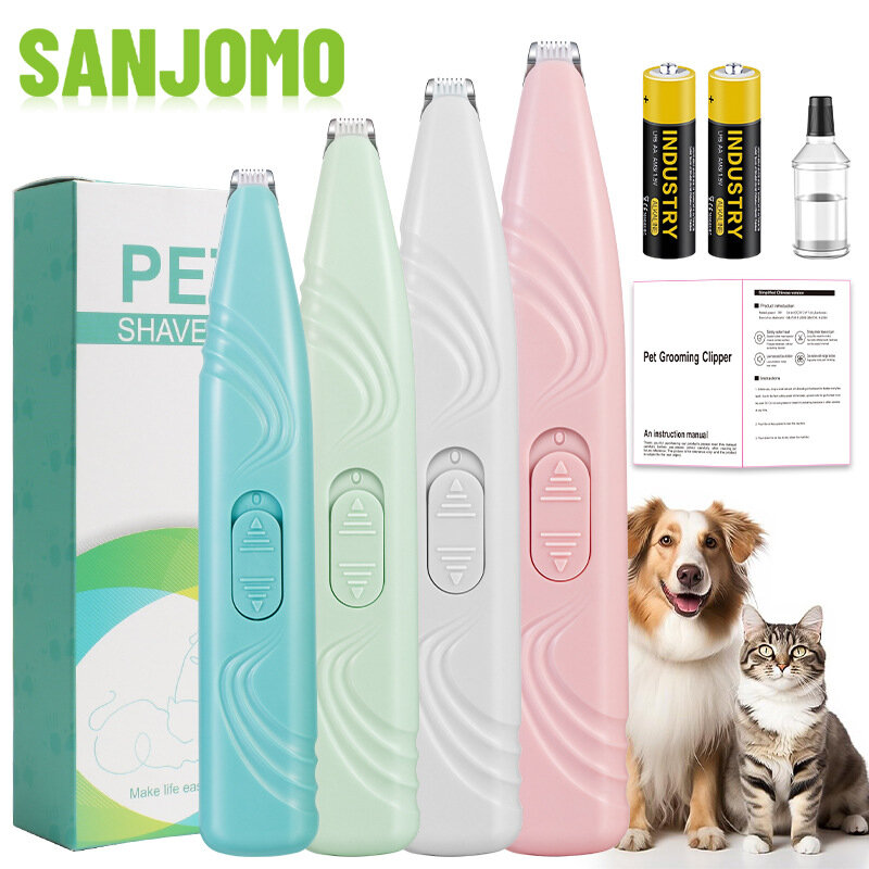 Электрическая щетка для стрижки волос на лапах собак и кошек, модель YYT-501, зеленый цвет, безопасная и тихая работа