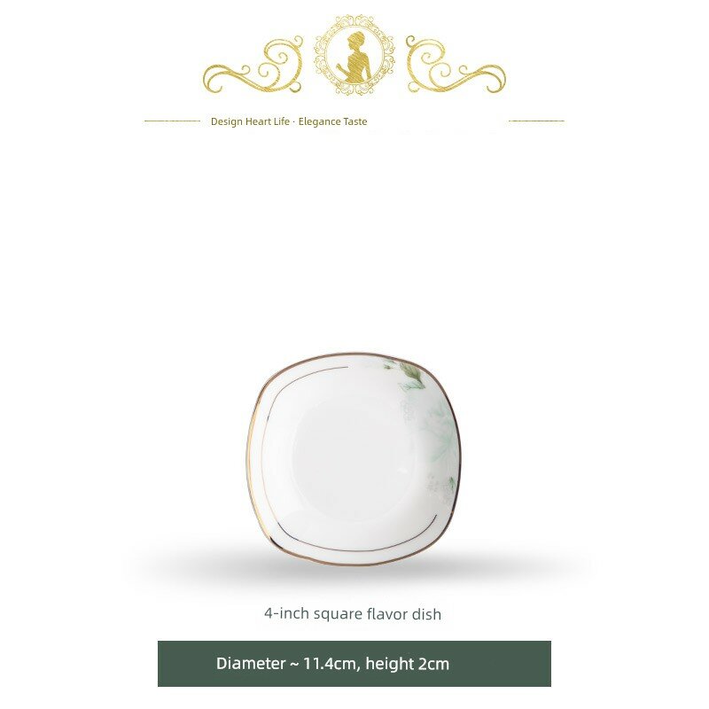 Новый набор посуды 2025 года для дома: тарелки и миски, легкий люкс и высокое качество, керамический фарфор из