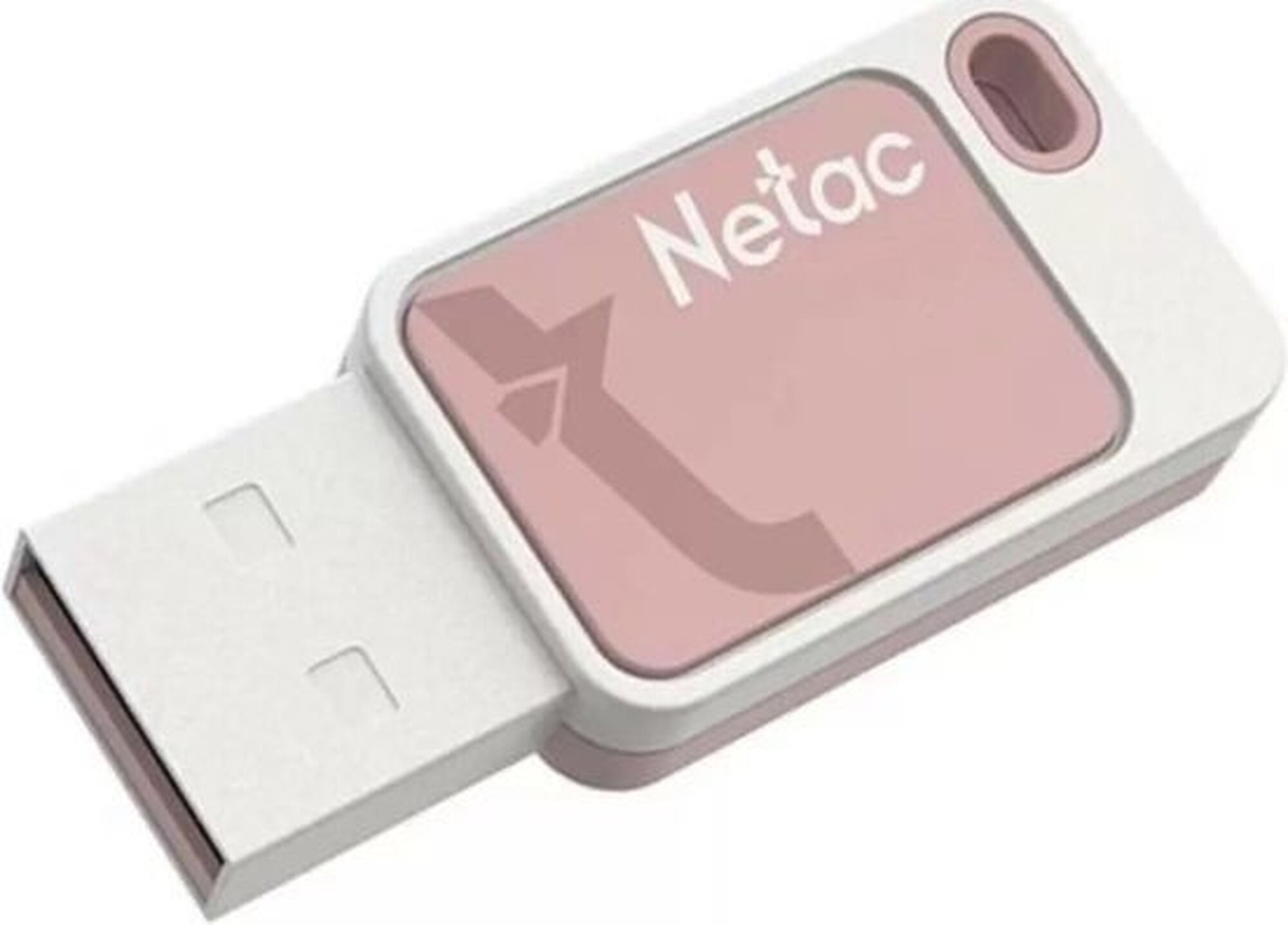 Флешка Netac NT03UA31N-032G-20PK, 32ГБ, USB2.0, пластик, бело-розовая