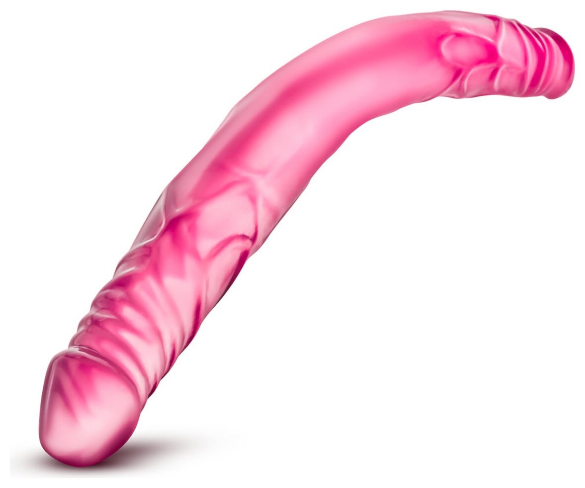 Розовый двусторонний фаллоимитатор 14 Double Dildo 35,5 см Blush Novelties
