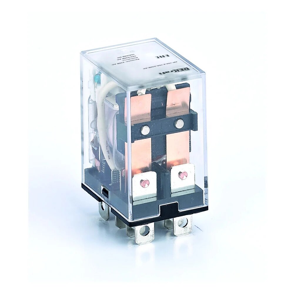 Промежуточное реле DEKraft ПР-102, 2 конт, 10 А, 24 В, тип DC 23904DEK для управления нагрузками