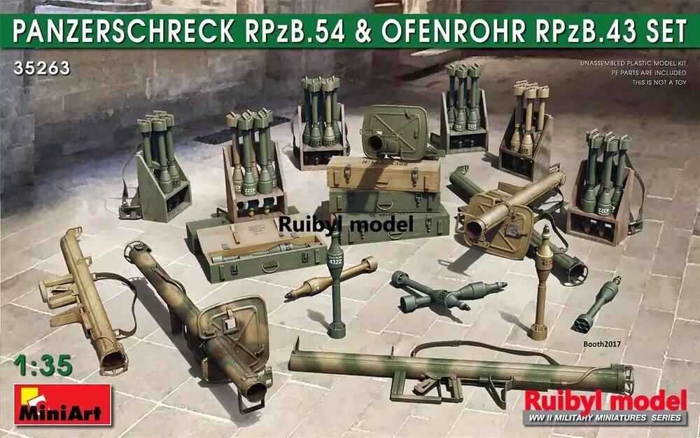 MINIART35263 1/35 RPzB.54 колесница РПзБ.43 дымовая противотанковая ракета