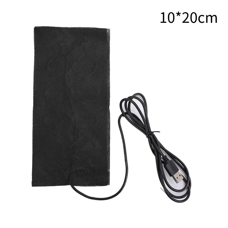 USB грелка электрическая черная 10x20 см