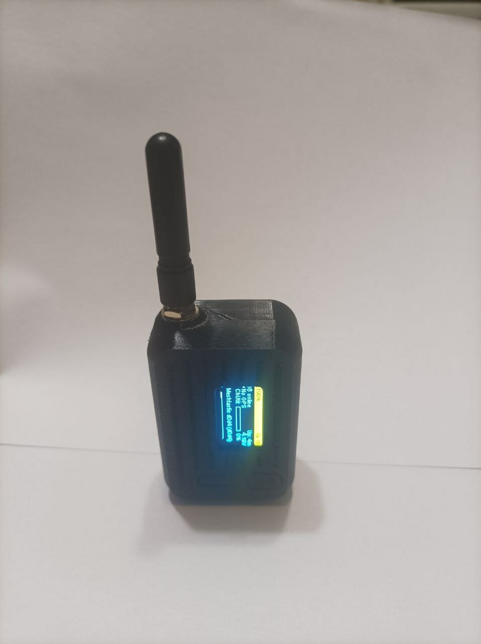 Корпус для Meshtastic под плату FakeTec с OLED черный пластик