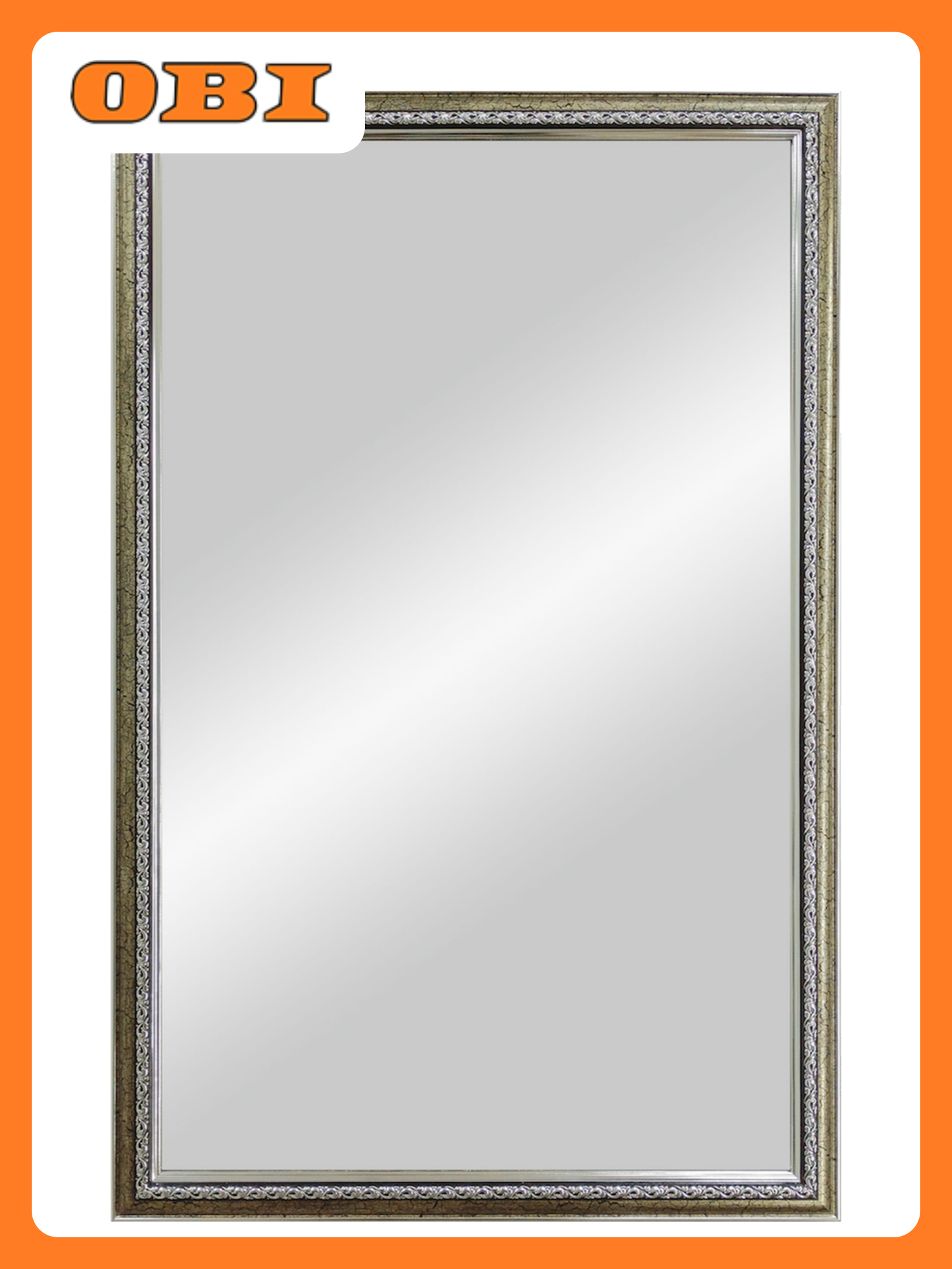 Зеркало "Мигти" серебро 450х700