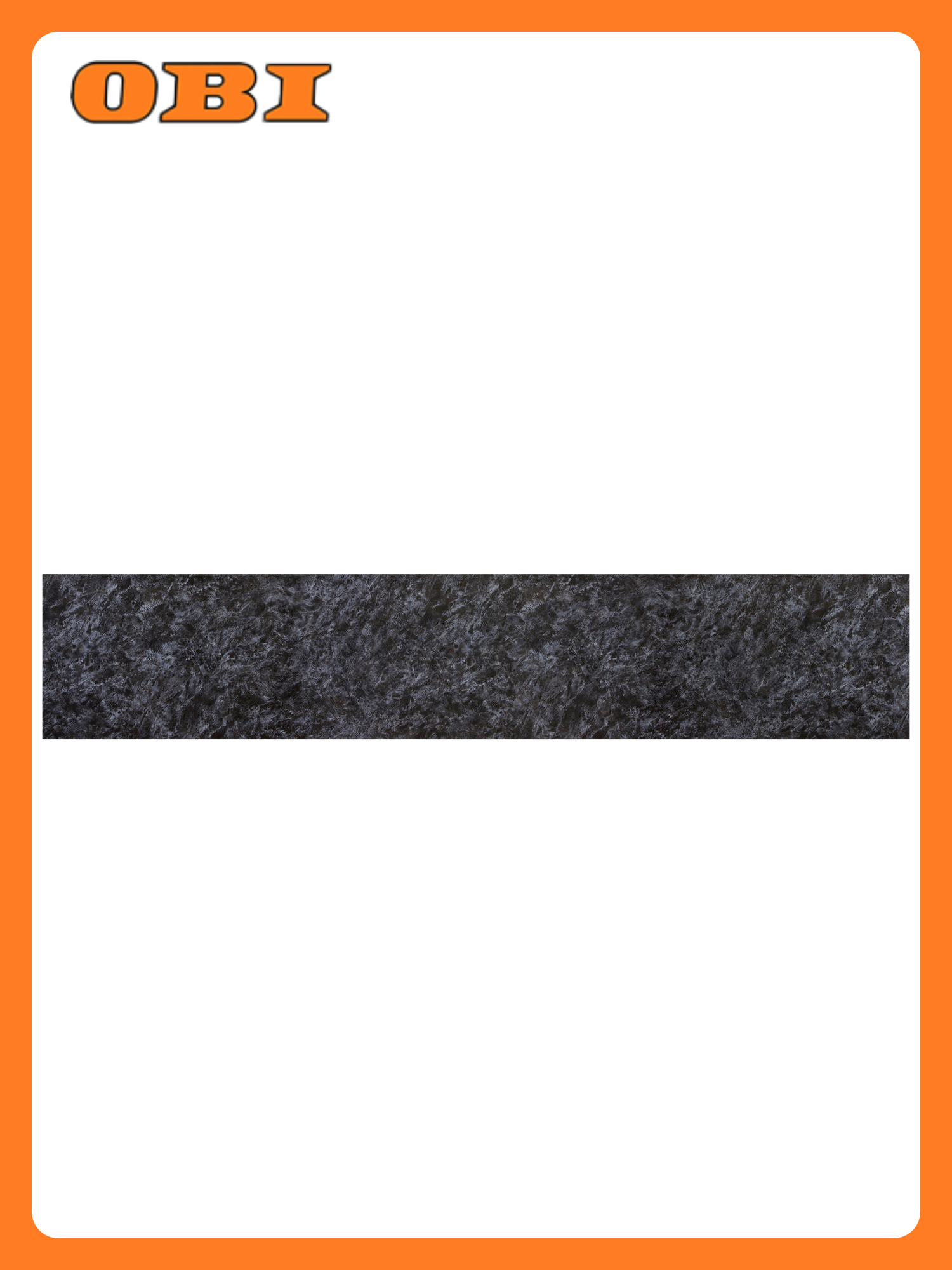 Столешница "Кастилло", ДСП, 1500x600 мм, матовая поверхность, черная