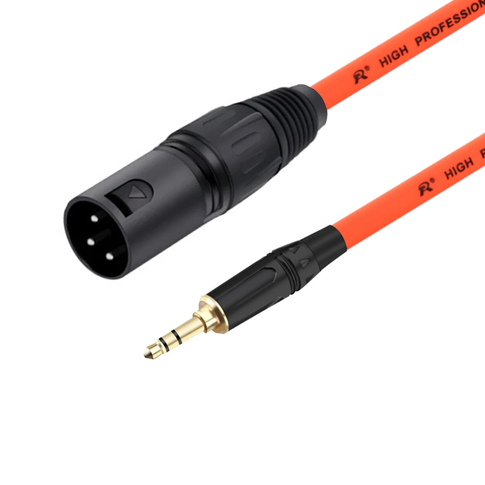 GuerGuo Кабель-адаптер 3,5 мм на XLR M-3.5-Orange, 2m