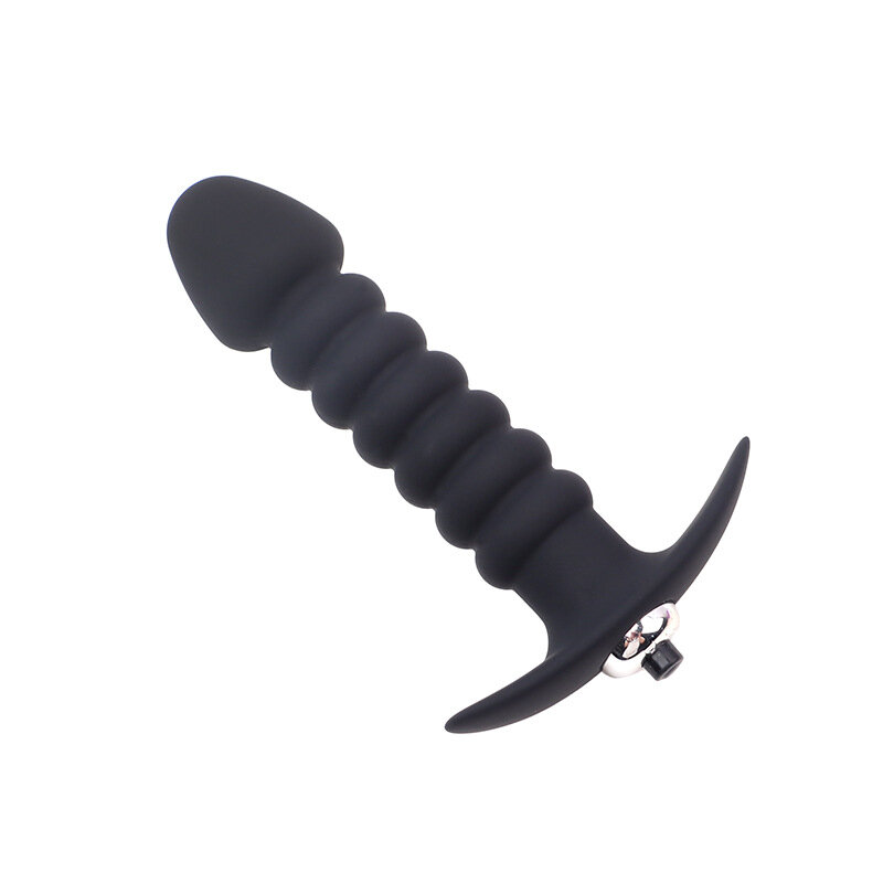 Вибрирующая резьбовая анальная пробка, вибрирующий массажер простаты, женская вагинальная палочка, палочка для