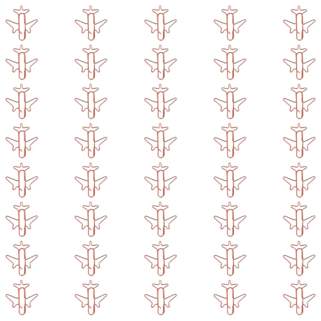 Скрепки-самолетики, 50 шт, Цветные металлические скрепки, зажим для органайзера, Металлические закладки для офиса, Школы, дома