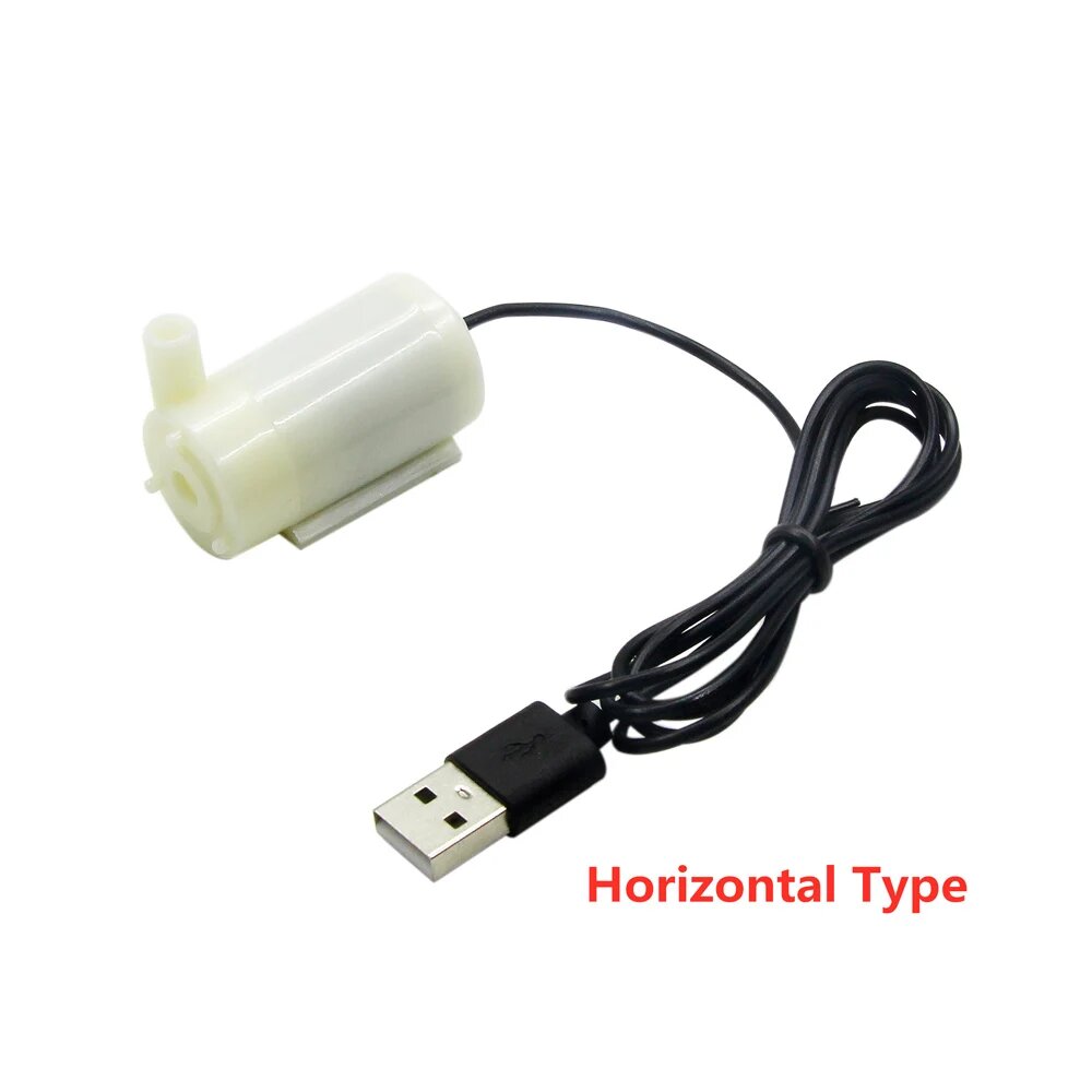 Пластиковый погружной водопроводный насос 5В Pump120L/H Horizontal Type