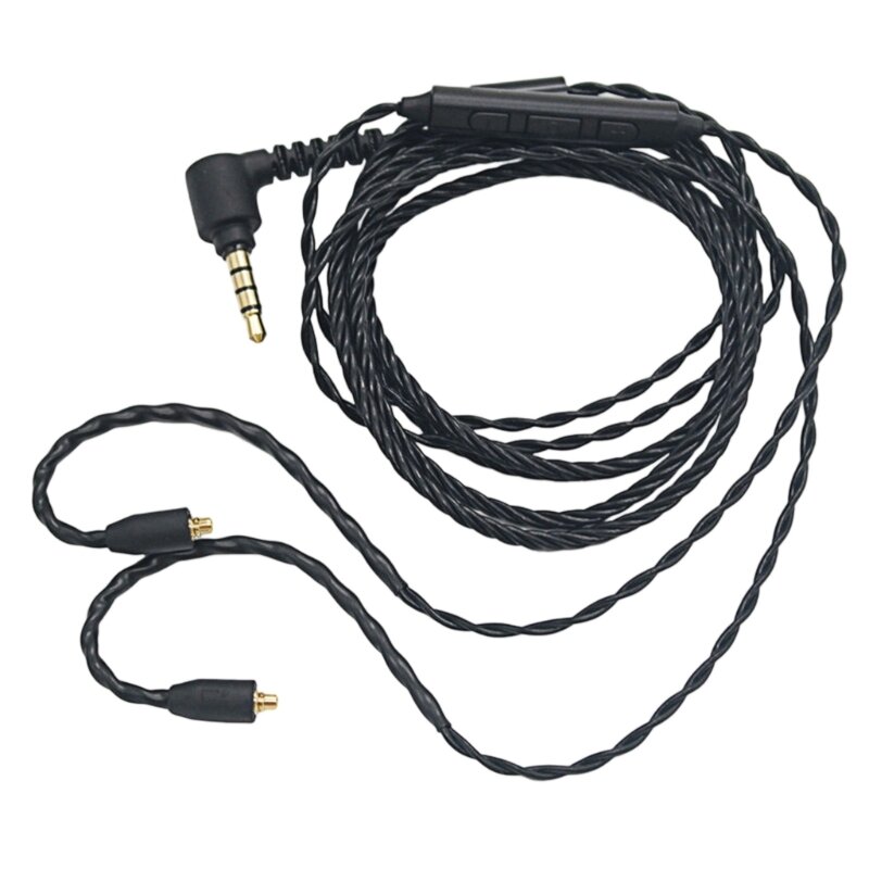 1 4-нитевая витая пара с трехкнопочным микрофоном и кабелем для обновления наушников MMCX