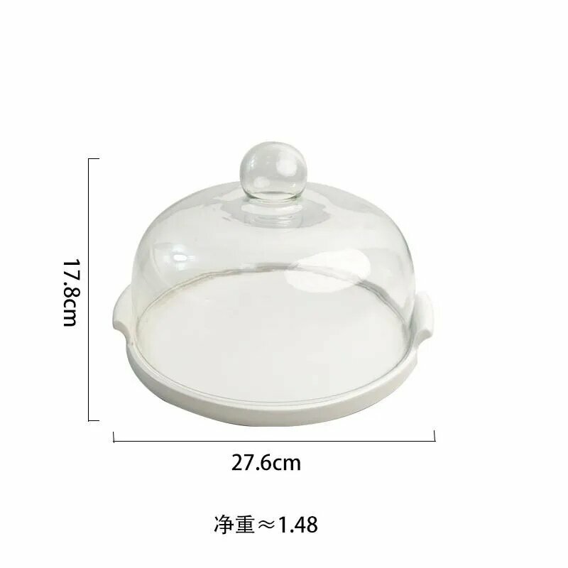 Блюдо для блинов, 1 шт, Керамика, Стекло 1-1, диаметр 27.6 см