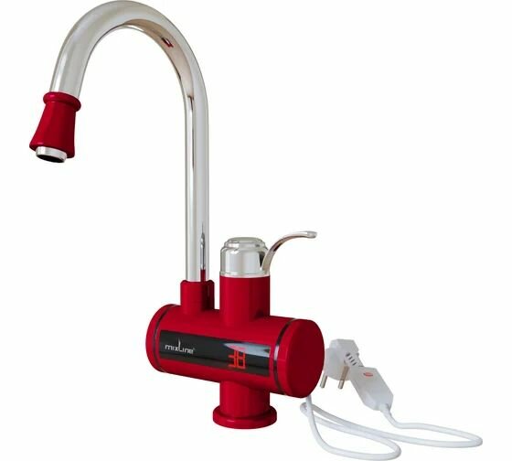 Кран-водонагреватель проточного типа WH-003 RED (3.3 кВт, УЗО) MixLine