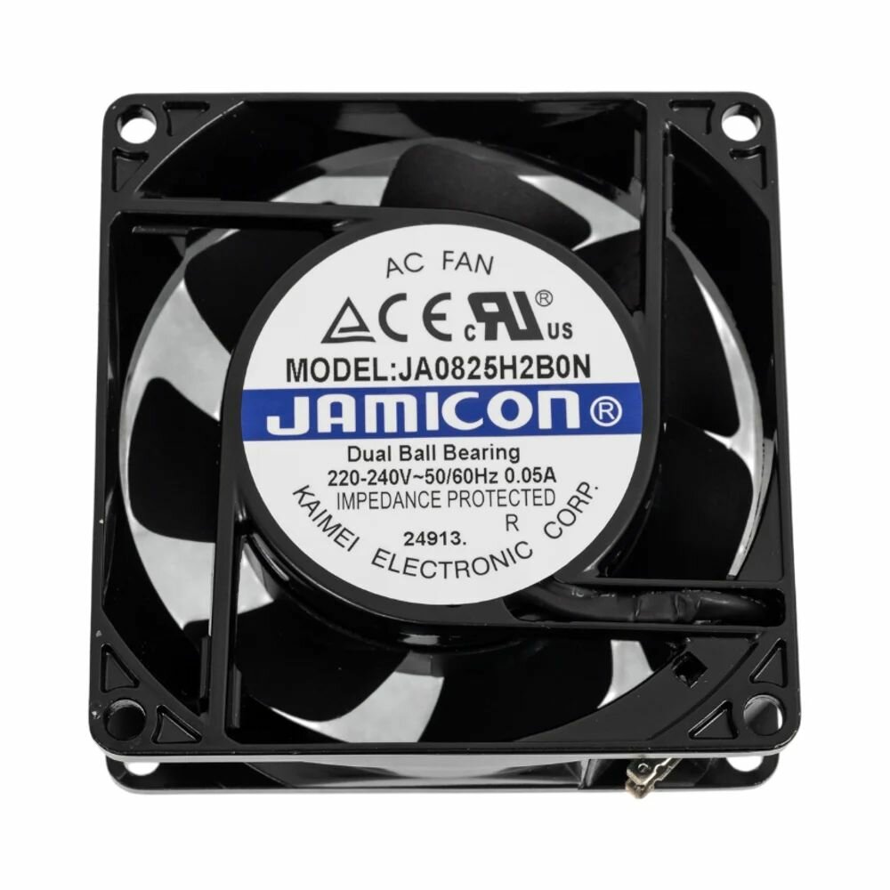 Вентилятор JAMICON JA0825H2B0N-T 80х80х25 230В С00034199