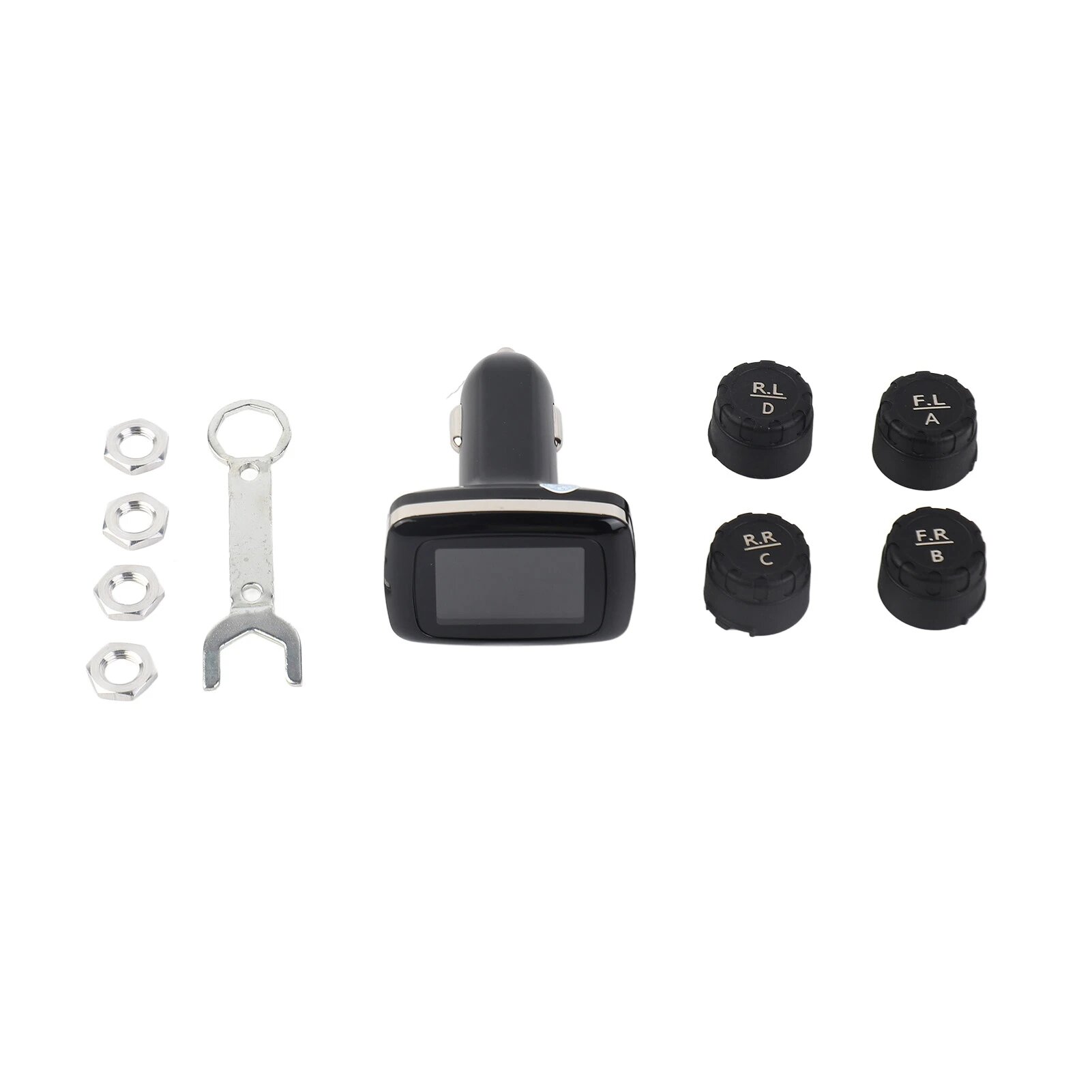 Автомобильная система контроля давления в шинах TPMS Прикуриватель с 4 внешними датчиками TPMS Автомобильная система контроля давления в шинах TPMS