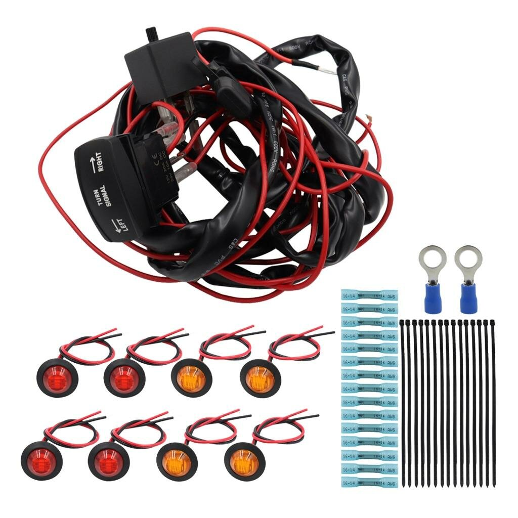 Универсальный комплект поворотников для квадроциклов и автомобилей, Горизонтальный переключатель