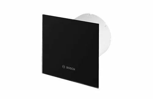 Bosch F1700 Dp125, Бесшумный аспиратор для ванной комнаты, глянцевый черный, 145м3ч