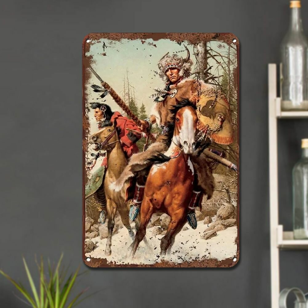 Винтажная металлическая пластина для девочек, прямоугольная железная картина, настенная живопись, домашний декор для бара