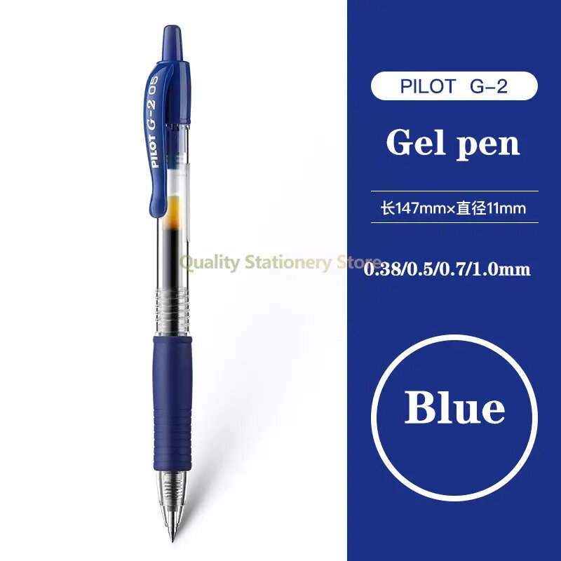 Гелевая ручка Pilot BL-G2 Синий, 0.7mm, 1pcs blue
