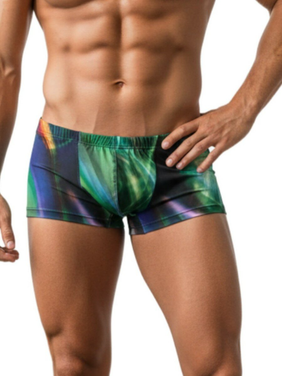 Мужские трусы боксеры зеленые с принтом Cosmos Colors CP30_PRO S (44)