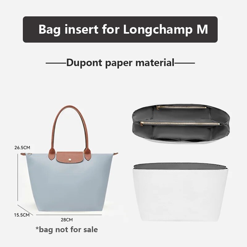 Водонепроницаемая сумка-вставка для сумки Longchamp, сумка-органайзер, вставка для сумки, сумка для хранения, сумка-вкладыш, аксессуары для сумки Insert for M